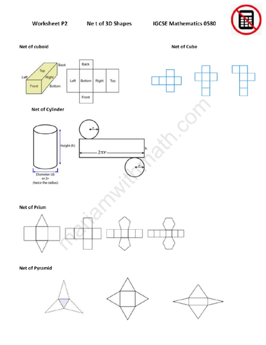 Volume And Surface Area Igcse Mathematics 0580 Past Papers Worksheet Teaching Resources