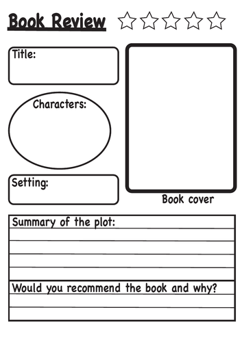 Book Review Template | Teaching Resources