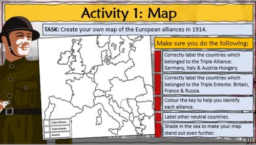 First World War Causes - Triple Alliance Entente - WW1 | Teaching Resources