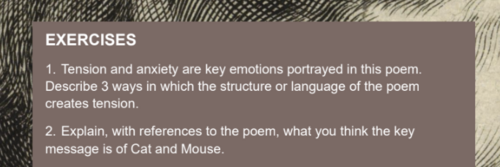 'Cat and Mouse' by Ted Hughes - Complete Lesson + Study Guide ...