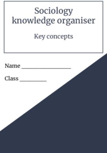 Sociology - Key sociological terms booklet for all GCSE units ...