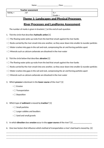 WJEC GCSE Theme 1: L10/11: Landscapes and Physical Processes ...