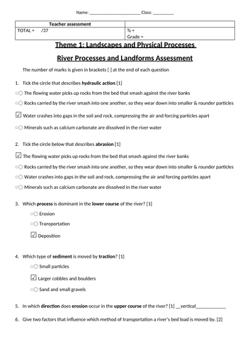 WJEC GCSE Theme 1: L10/11: Landscapes and Physical Processes ...