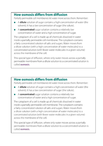 GCSE Science B1 Cell structure and transport Powerpoints and exam ...