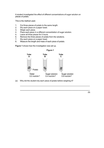 GCSE Science B1 Cell structure and transport Powerpoints and exam ...