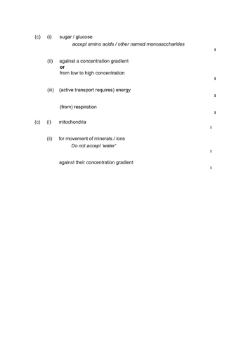 GCSE Science B1 Cell structure and transport Powerpoints and exam ...