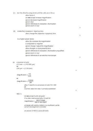 GCSE Science B1 Cell structure and transport Powerpoints and exam questions | Teaching Resources