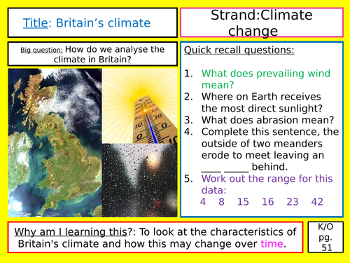What is Britain's climate like? | Teaching Resources