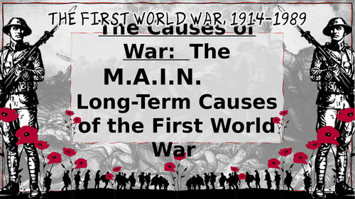 The Causes of the First World War | WW1 History | Teaching Resources