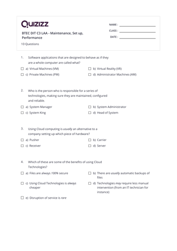 DIT Component 3 2022 LAA | Teaching Resources