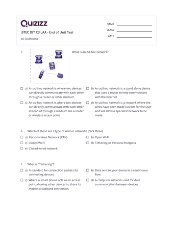 DIT Component 3 2022 LAA | Teaching Resources