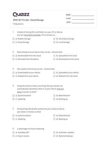 DIT Component 3 2022 LAA | Teaching Resources