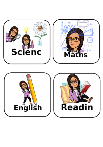 Editable Bitmoji Visual Timetable | Teaching Resources