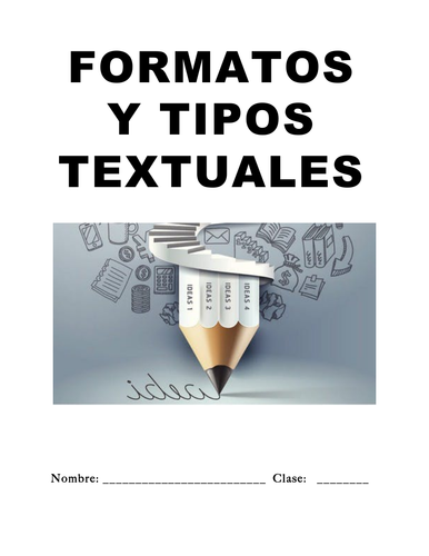 BOOKLET FORMATS & TEXT TYPES / Formatos escrito | Teaching Resources