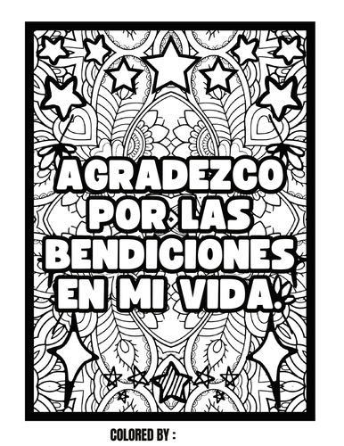 Thanksgiving Activities in Spanish, Fun Affirmation and Saying, For ...