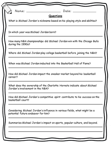 Black History Reading Comprehensions for teenagers and ESL students ...