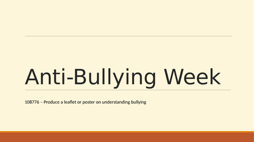 Anti Bullying Week | Teaching Resources