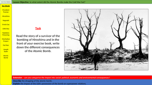 The Atom Bomb's Impact on the Cold War | Teaching Resources