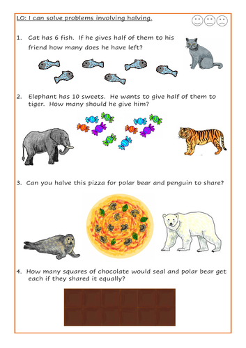 Halving - Fractions | Teaching Resources Halving - Fractions | Teaching Resources