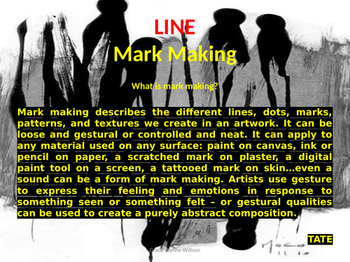 Learning line and mark making | Teaching Resources