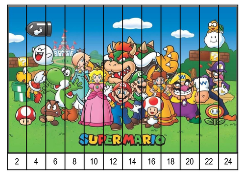 Super Mario Themed Skip Counting Activities | Teaching Resources