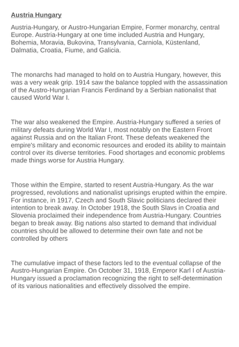 How WW1 Shaped the Modern World | Teaching Resources