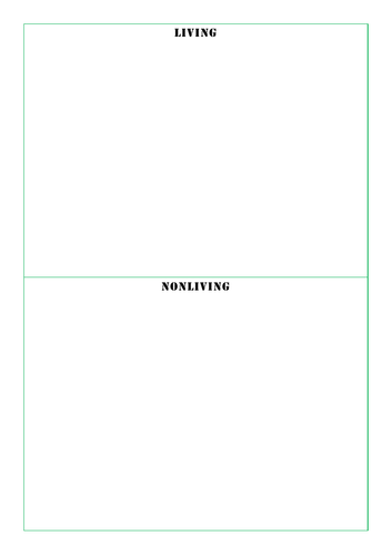 MRS GREN Living Nonliving | Teaching Resources