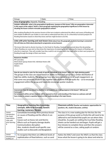 KS3 Geography: River flooding and floods: Design your own flood proof ...