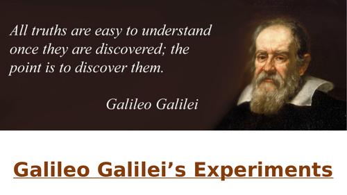 Galileo Galilei - Science, Art, English | Teaching Resources