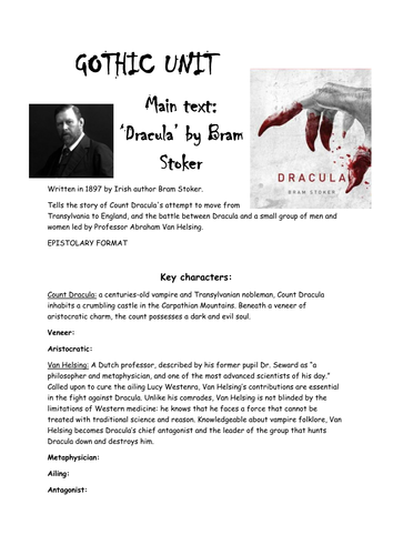 Year 9 Gothic resource pack | Teaching Resources