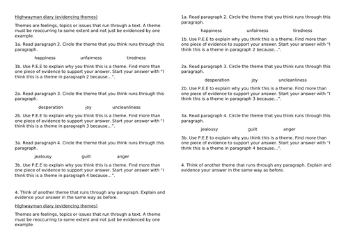 Y5/6 full diary writing unit using The Highwayman poem | Teaching Resources