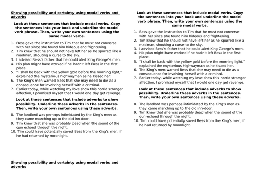 Y5/6 full diary writing unit using The Highwayman poem | Teaching Resources