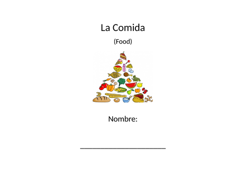 La Comida (Food) Booklet | Teaching Resources