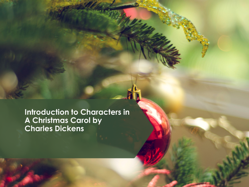 Introduction to the Main Characters - A Christmas Carol | Teaching ...