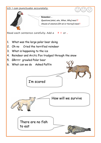 Arctic Animals - KS1 story writing | Teaching Resources