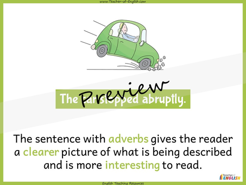 Adding Adverbs - KS3 | Teaching Resources