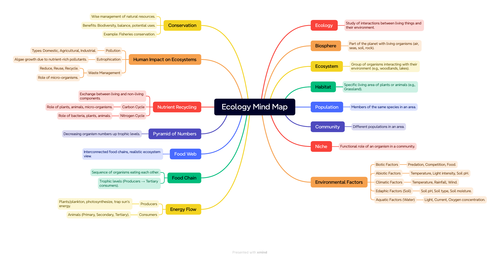 LC Biology - Ecology Digital Mind Map | Teaching Resources