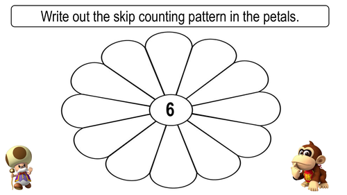 Super Mario Themed Skip Counting Activities 3s, 4s, 6s, 8s | Teaching ...