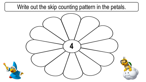 Super Mario Themed Skip Counting Activities 3s, 4s, 6s, 8s | Teaching ...