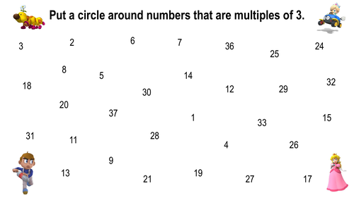 Super Mario Themed Skip Counting Activities 3s, 4s, 6s, 8s | Teaching ...