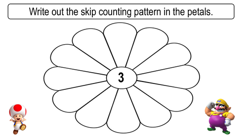 Super Mario Themed Skip Counting Activities 3s, 4s, 6s, 8s | Teaching ...