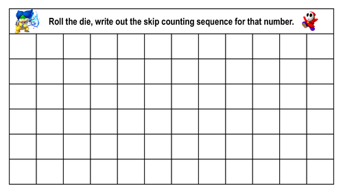 Super Mario Themed Skip Counting Activities 3s, 4s, 6s, 8s | Teaching ...