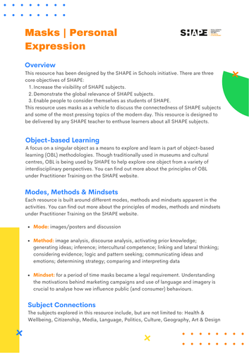 Masks as a means of protection | Teaching Resources