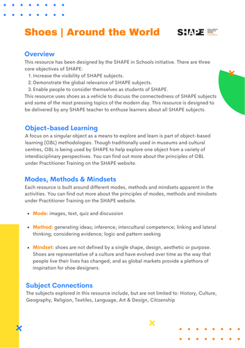 Exploring shoes around the world | Teaching Resources
