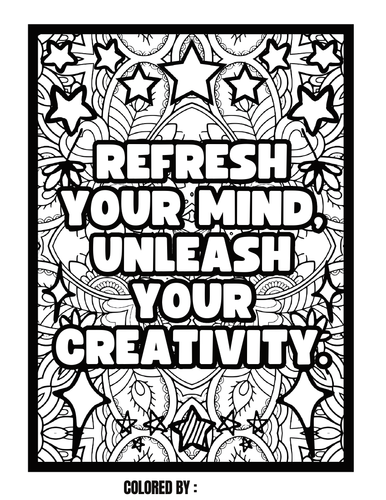 Brain Breaks Printable, SEL Mindfulness Coloring For Calm Down Corner ...