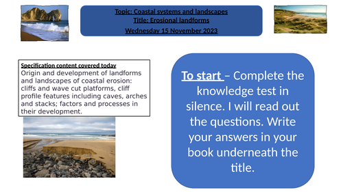 AQA A LEVEL coasts fully resourced lessons - 15 lessons | Teaching Resources