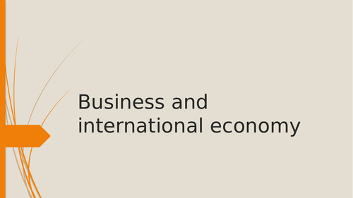 IG Business - Business & International Economy | Teaching Resources