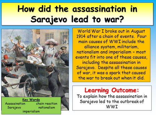 Assassination - Causes of WWI | Teaching Resources