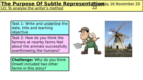 SCHEME OF WORK: Animal Farm by George Orwell (28 lessons) | Teaching ...