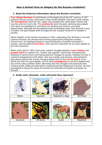 SCHEME OF WORK: Animal Farm by George Orwell (28 lessons) | Teaching ...